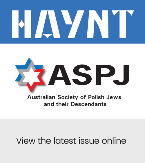 ASPJ Newletters - Australian Society of Polish Jews